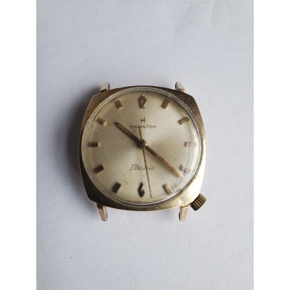 Hamilton | Accessories | 96s Hamilton Electric Mens 10k Gf Gemini Watch ...